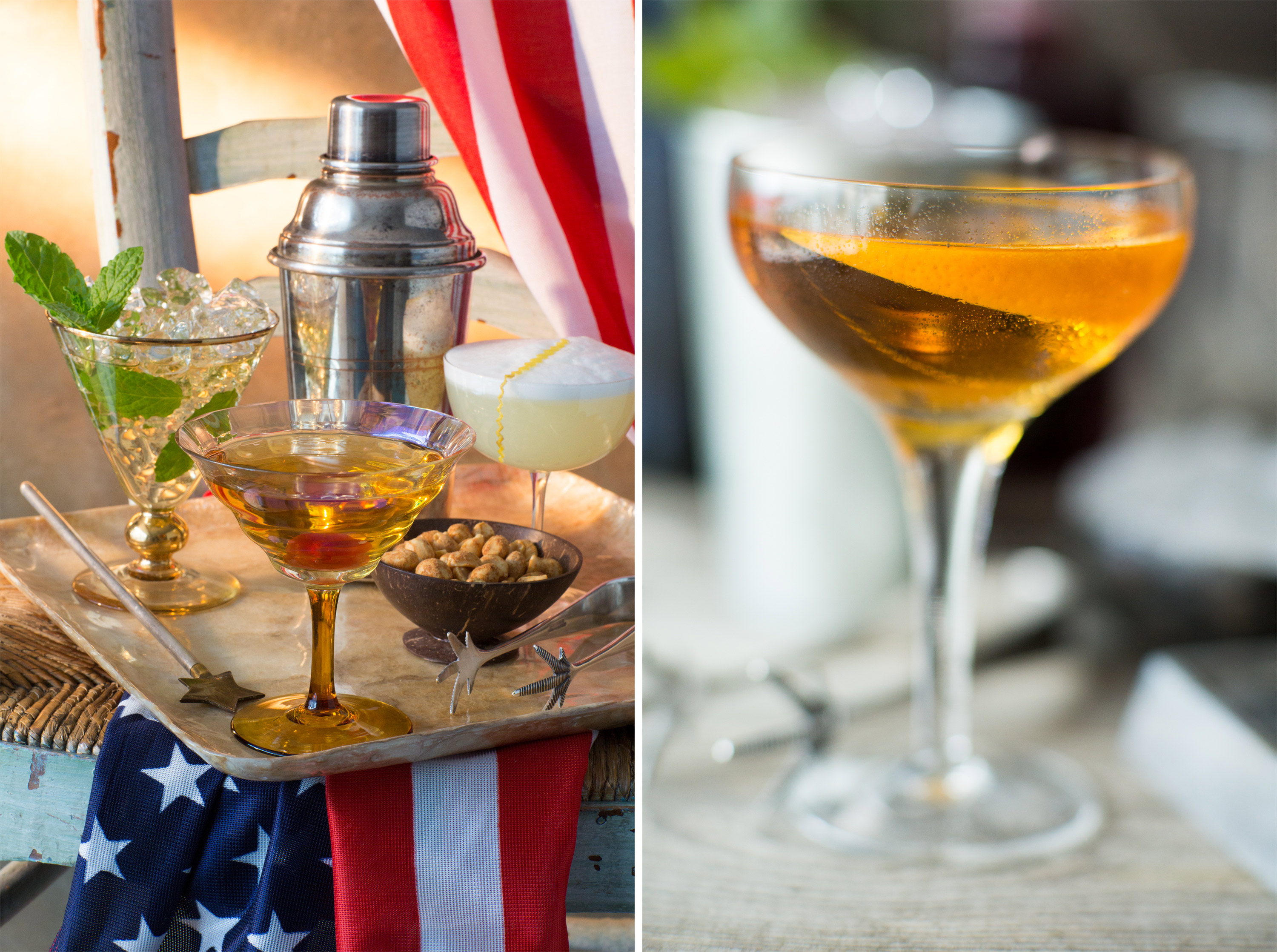 Classic American Cocktails Photos, Food and Drink Photography London